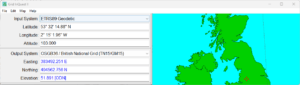 How to convert between different coordinate systems in the UK? • Geomatics
